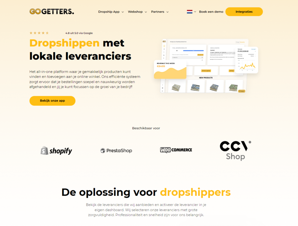 GoGetters Review 2023: Dropshippen met lokale leveranciers
