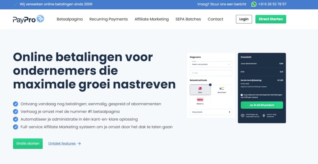 PayPro Review 2023: Betalingsverwerking en Affiliate Netwerk